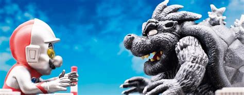 Mario Y Bowser Reimaginados En Versión Ultraman Tadaima