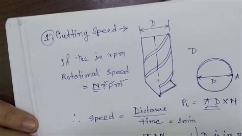 Cutting Speed Feed And Depth Of Cut Formula