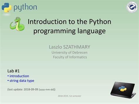 Pdf Introduction To The Python Programming Language · • Similar