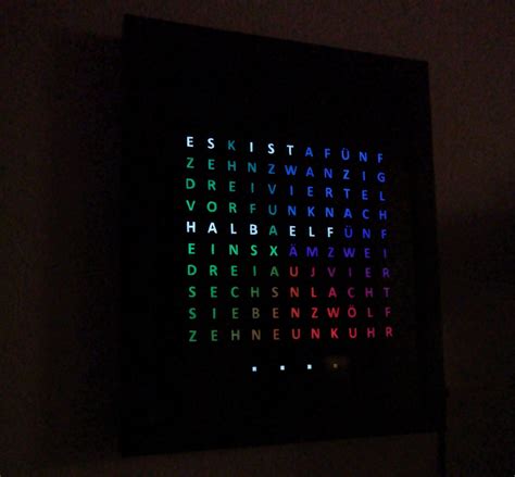 Diy Word Clock With Arduino And Neopixel Techniccontroller