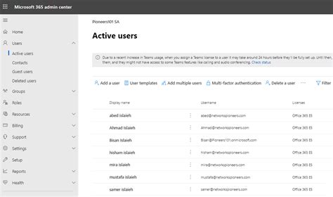 Microsoft 365 Bulk Users Network Pioneers