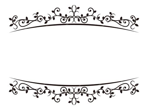 Premium Vector Elegant Monochrome Frame Decorative Border Of Plants Decorated With Leaves