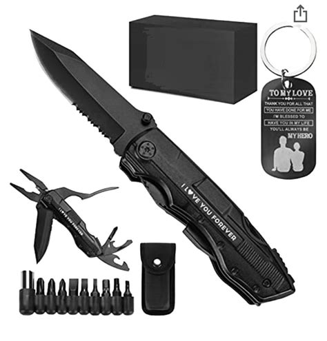 Multi Tool 12 In 1 Engraved Pocket Knife Perfect Gift For Him Birthday Gift For Him Multi