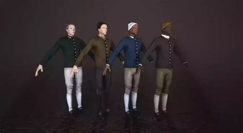 3d Model Working Class Man Vr Ar Low Poly Cgtrader