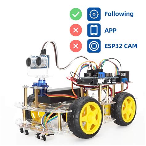 Robot Indítókészlet Az Arduino Programozáshoz Esp32 Wifi Kamerával És Kódok Tanulás FIXO hu