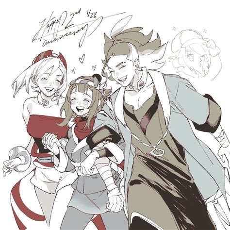 Akari Irida Volo And Adaman Pokemon And 1 More Drawn By Krazehkai