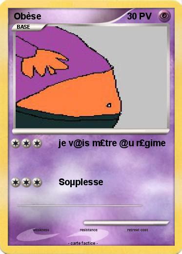 Pokémon Obese 84 84 Je Vis M£tre U R£gime Ma Carte Pokémon