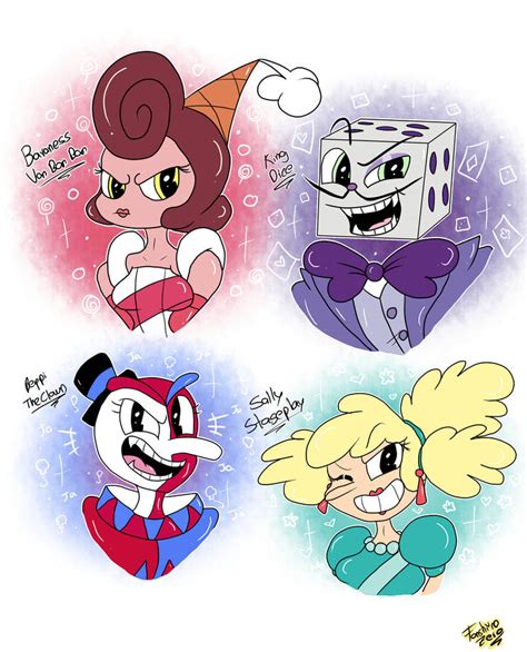 Cuphead Bosses Fanart By Fanshine Zero On Deviantart