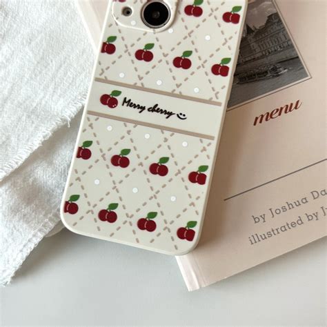 메리체리 아가일 체크패턴 아이폰 14 폰케이스