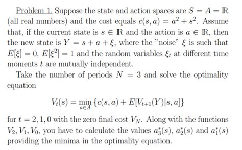 Operations Research How To Solve The Optimality Equation Markov Decision Process