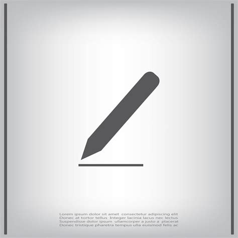 premium vector pencil web icon pencil vector illustration