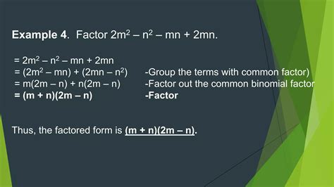 Factoring Polynomials By Groupings Ppt