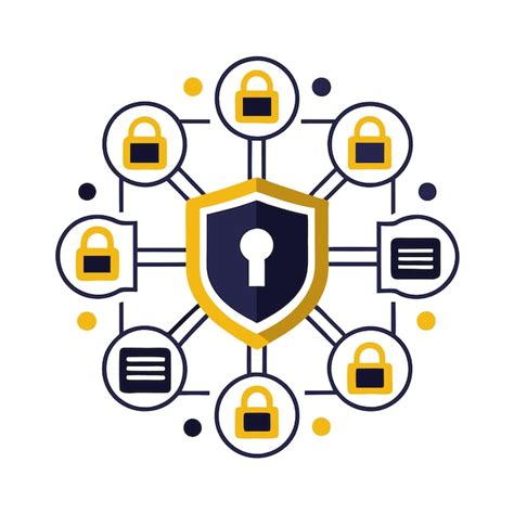 Secure Data Concept Illustration White Background Premium Ai Generated Vector