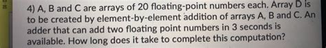 Solved 6 A Simd Computer With 5 Processors Is Available