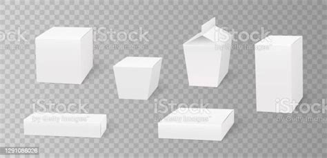 브랜딩 디자인을 위해 3d 격리 템플릿을 모의 흰색 골판지 패키지 세트 0명에 대한 스톡 벡터 아트 및 기타 이미지 0명 3차원 형태 가방 Istock