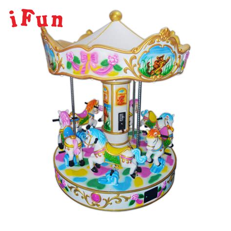 Arcade Indoor Amusement 6 Player Carousel Rides Arcade Carousel For Sale 6 Player Carousel And