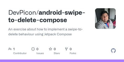 Github Devpiconandroid Swipe To Delete Compose An Exercise About