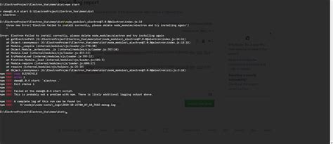 Electron Always Electron Failed To Install Correctly Please Delete Node Modules Electron And