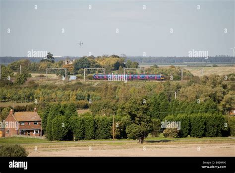 First Capital Connect Class 365 Train Travelling Through The English