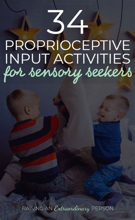 Proprioceptive Input 40 Proprioceptive Input Activities For Sensory Seekers Artofit