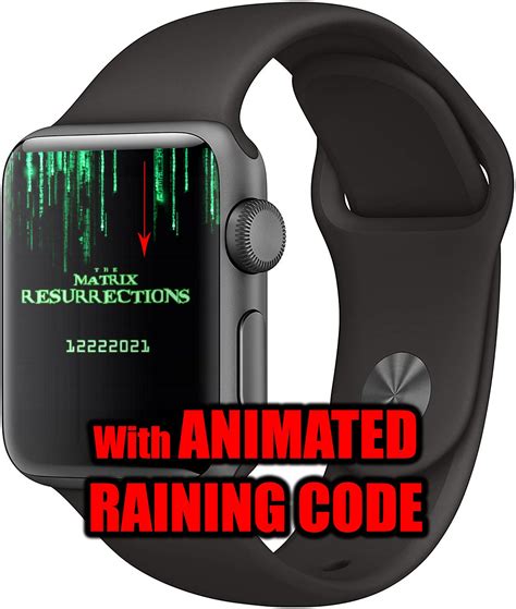 Animated Apple Watch Face Mm Matrix Resurrections Matrix Etsy UK