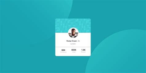 Frontend Mentor Profile Card Component Solution Using Grid And