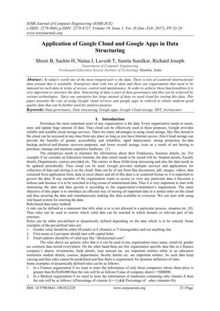 Application Of Google Cloud And Google Apps In Data Structuring Pdf
