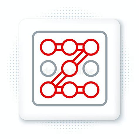 Line Graphic Password Protection And Safety Access Icon Isolated On White Background Security