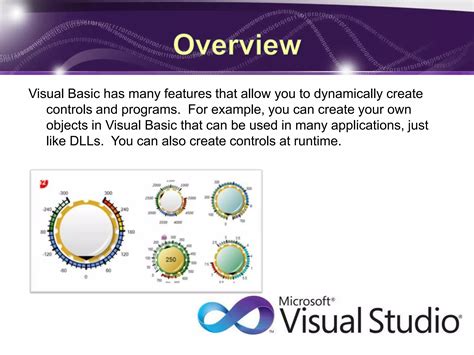 advanced vb object oriented programming controls ppt