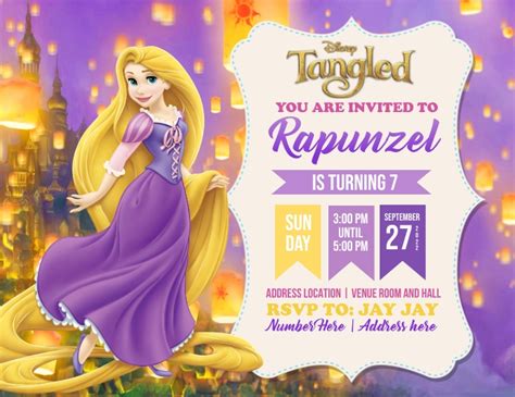 Rapunzel Template Postermywall