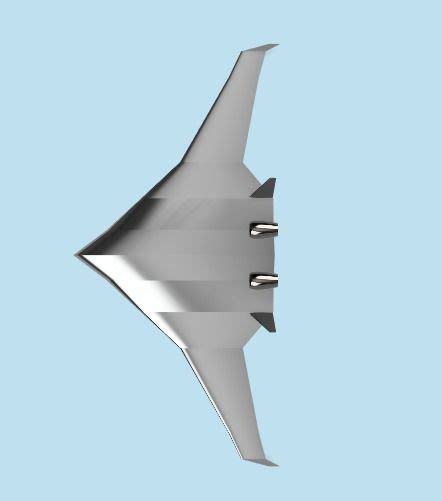 Blended Wing Body Aircraft 3d Model 3d Printable Cgtrader