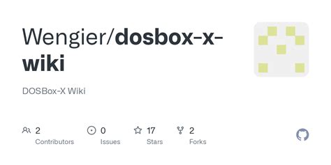 GitHub Wengier Dosbox X Wiki DOSBox X Wiki