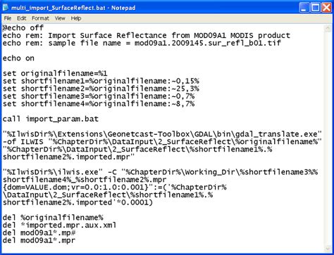 6 Batch File 2 For Importing The Surface Reflectance Data 952