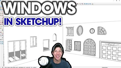 8 Ways To Make Windows In Sketchup Youtube