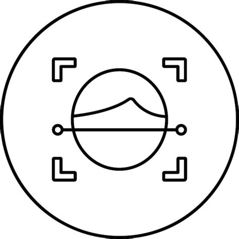 얼굴 스캔 아이콘 프리미엄 벡터