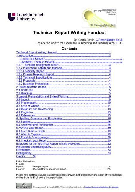 Technical Report Writing Ppt