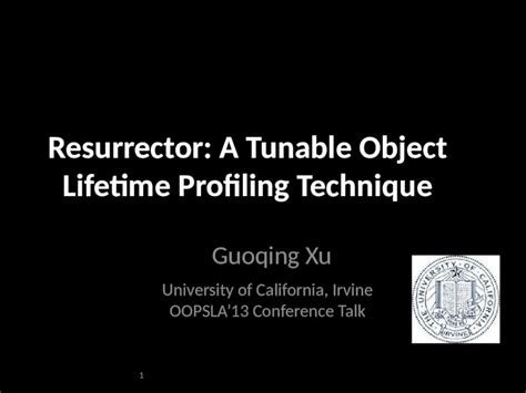 Pptx Resurrector A Tunable Object Lifetime Profiling Technique