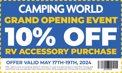 Camping World Clermont Fl Grand Opening Coupon Camping World