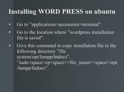 Installation Xampp Ppt