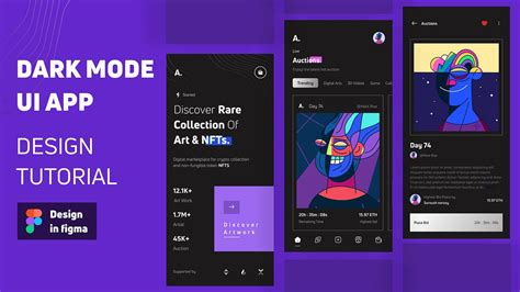 Igmadark Mode Ui App Design Using Figma Step By Step Figma Tutorial
