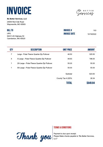 Ups Invoice 103 Be Better