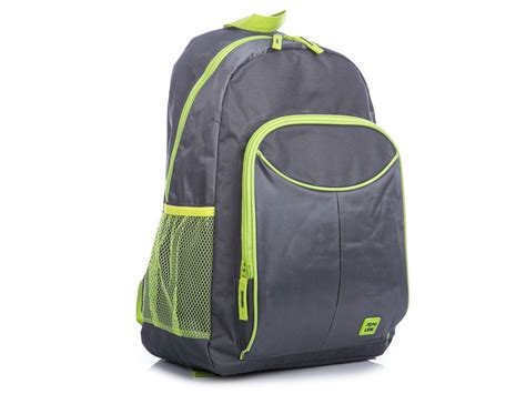 Lightweight School Backpack Gray With Lime Green Inserts Semi Line Grey Woman Backpacks