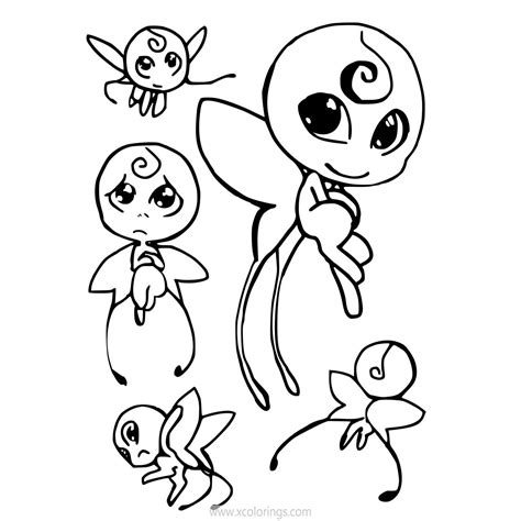 Miraculous Ladybug Coloring Pages Cute Marinette And Adrien