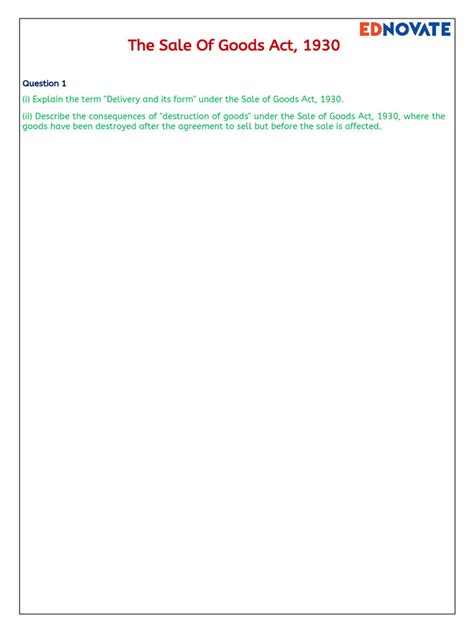 Soga Unmarked Question Pdf Implied Warranty Breach Of Contract