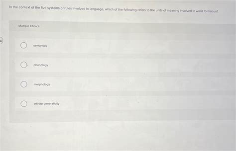 Solved In The Context Of The Five Systems Of Rules Involved