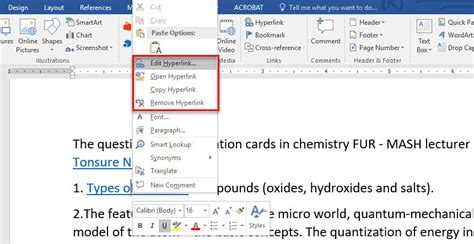 How To Add Hyperlinks In Microsoft Office Word 2016 Wikigain