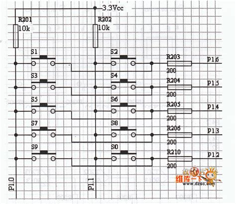 Keyboard Input Circuit Amplifiercircuit Circuit Diagram