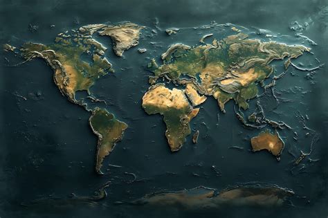 Premium Photo Hud World Map Elements With Black Background In 16k Hdr