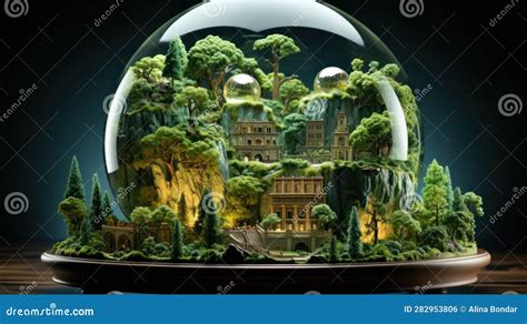 Vibrant Ecosystem Global Ecological Impact Created With Generative Ai Stock Illustration