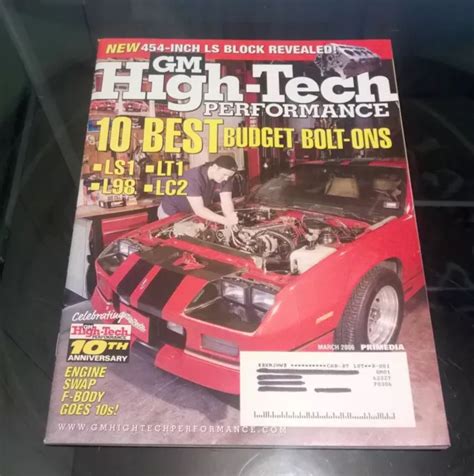 GM HIGH Tech Performance Magazine LS Buick Turbo V Lt Camaro F Body Lt PicClick UK